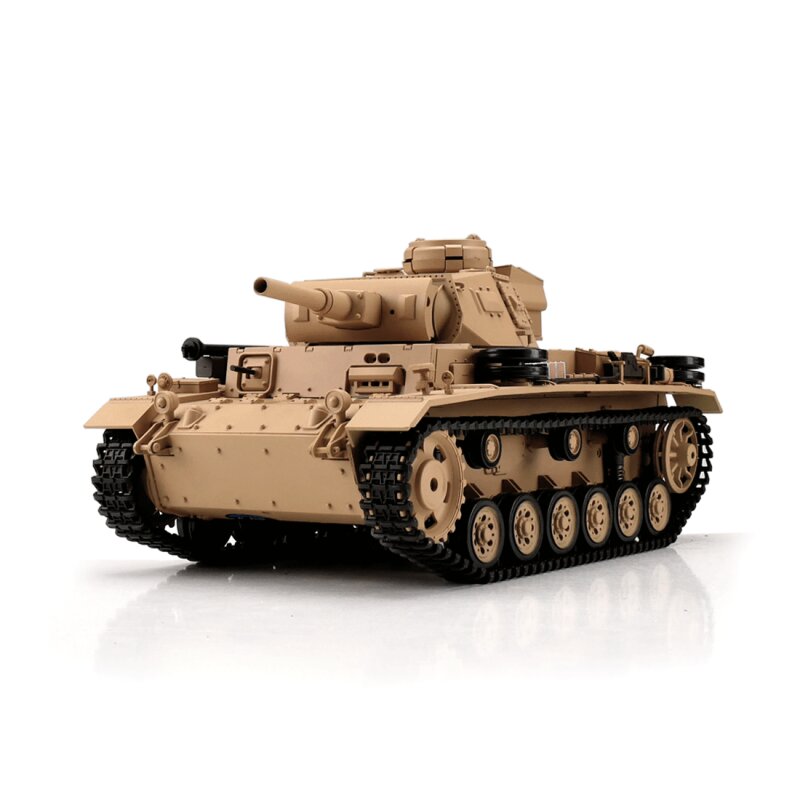 1/16 RC Panzer III Ausf. H sand BB+IR – FjernstyretDK