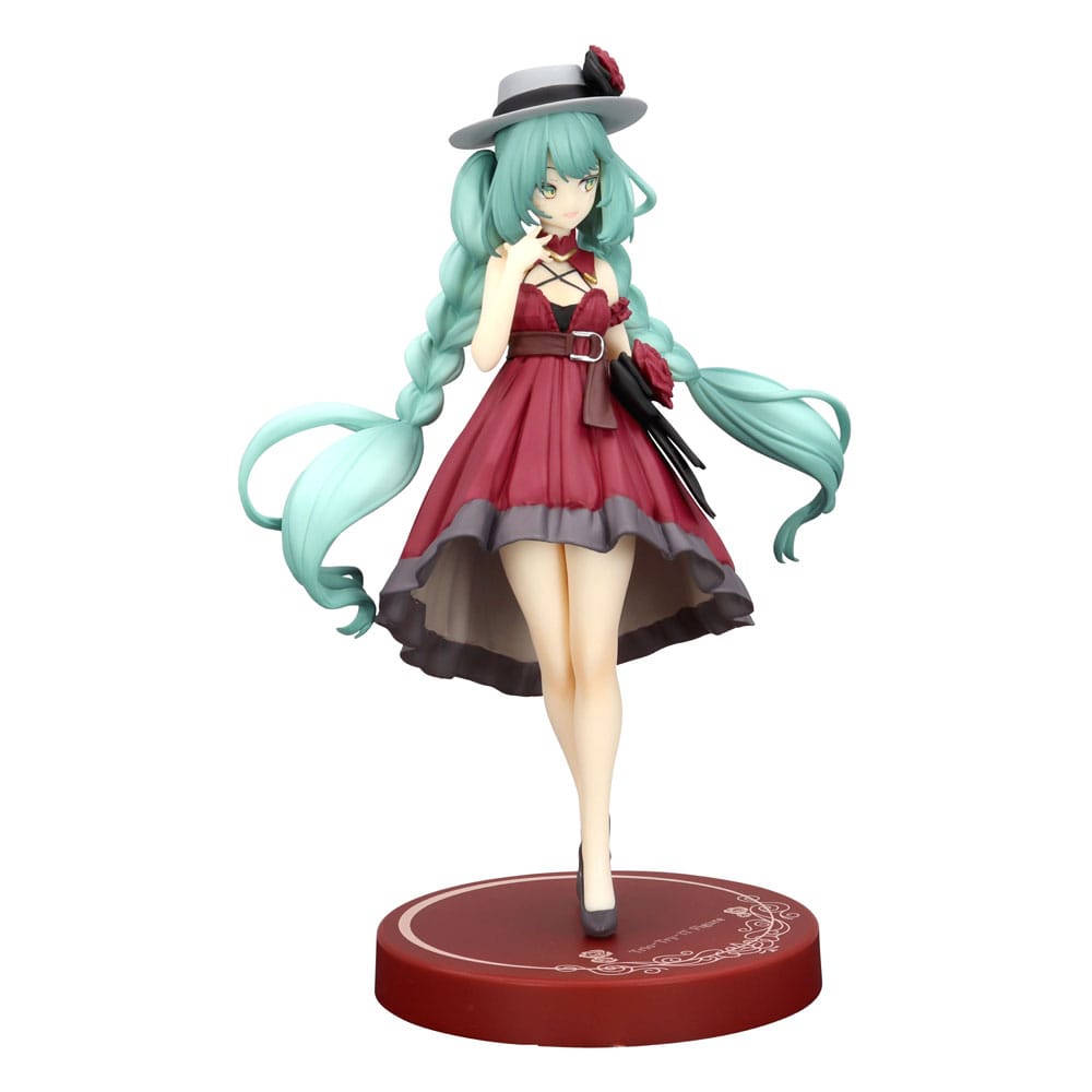 Hatsune Miku Trio-Try-iT PVC Statue Hatsune Miku Outing Dress Red Colo ...